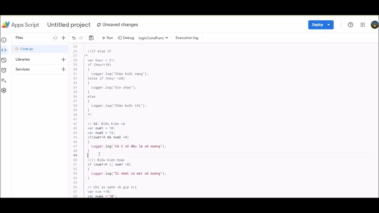 13. Câu lệnh if, else và Ternary Operator (toán tử ba ngôi) trong Apps Script - Giải pháp với ...